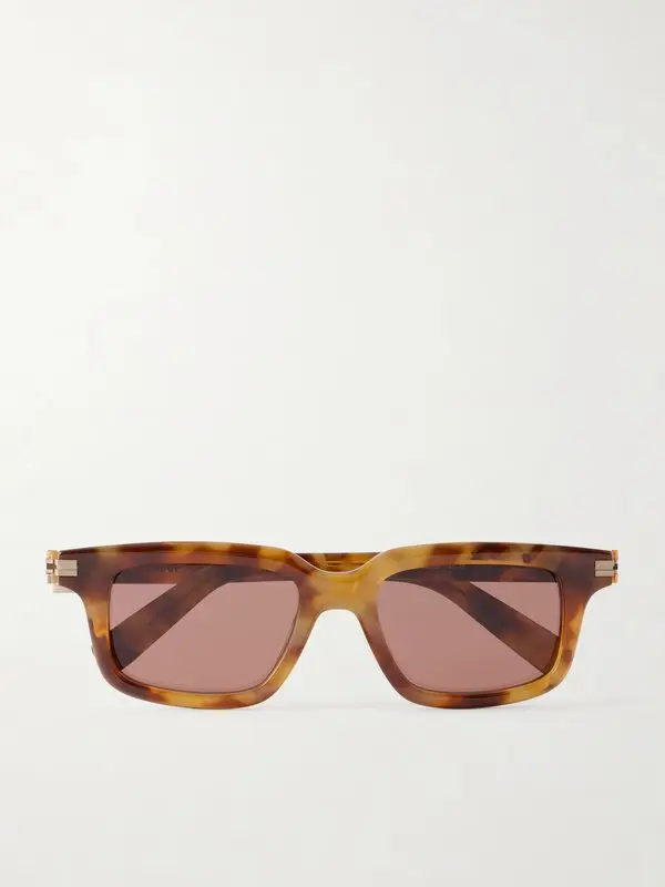 ZEGNA EYEWEAR Square-frame Tortoiseshell Acetate Sunglasses - Brown