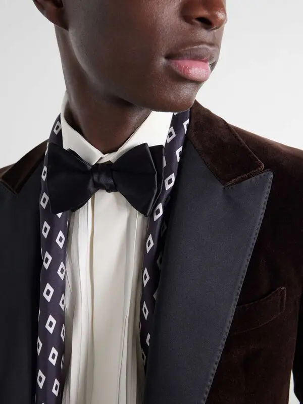 Zegna Satin-trimmed Cotton-velvet Tuxedo Jacket