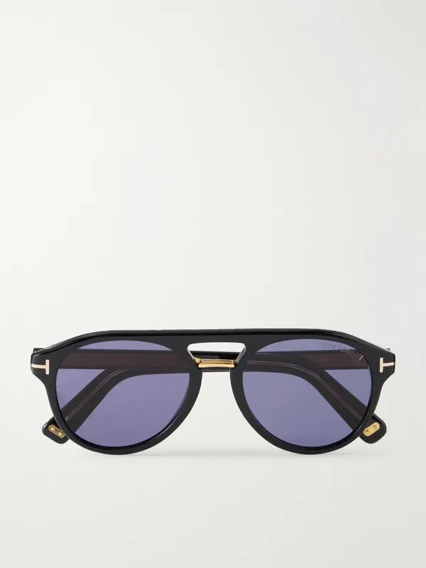 TOM FORD Icon Aviator-style Acetate Sunglasses - Blue
