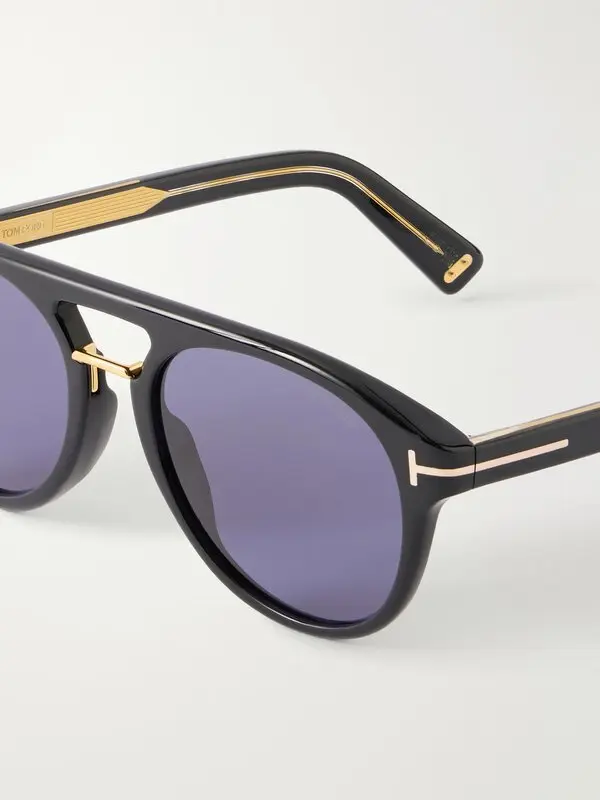 TOM FORD Icon Aviator-style Acetate Sunglasses - Blue