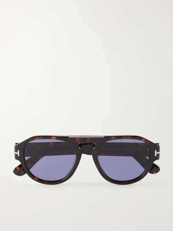 TOM FORD Pablo-02 Round-frame Acetate Sunglasses