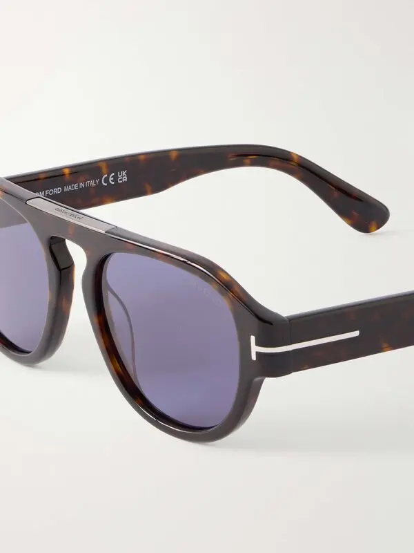 TOM FORD Pablo-02 Round-frame Acetate Sunglasses