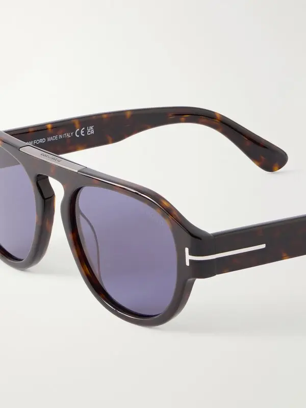 TOM FORD Pablo-02 Round-frame Acetate Sunglasses