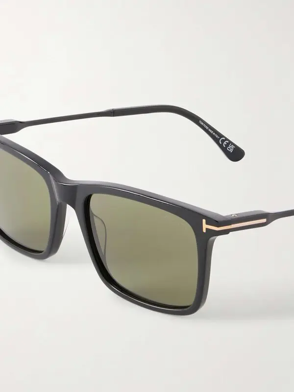 TOM FORD Lee-02 Square-frame Acetate And Titanium Sunglasses
