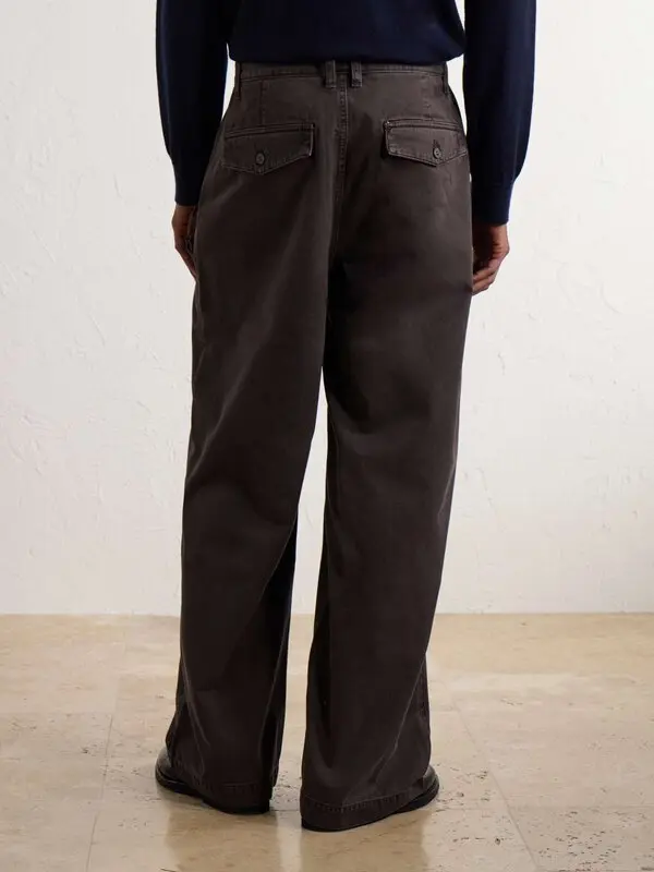 AGOLDE Warwick Wide-leg Cotton-twill Trousers