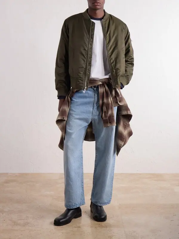 WTAPS® Blues Wide-leg Logo-embroidered Jeans