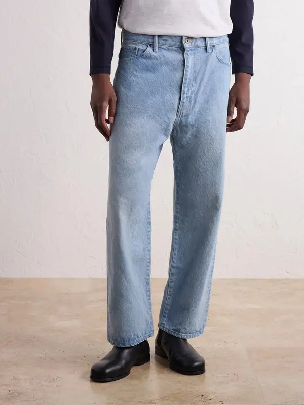 WTAPS® Blues Wide-leg Logo-embroidered Jeans