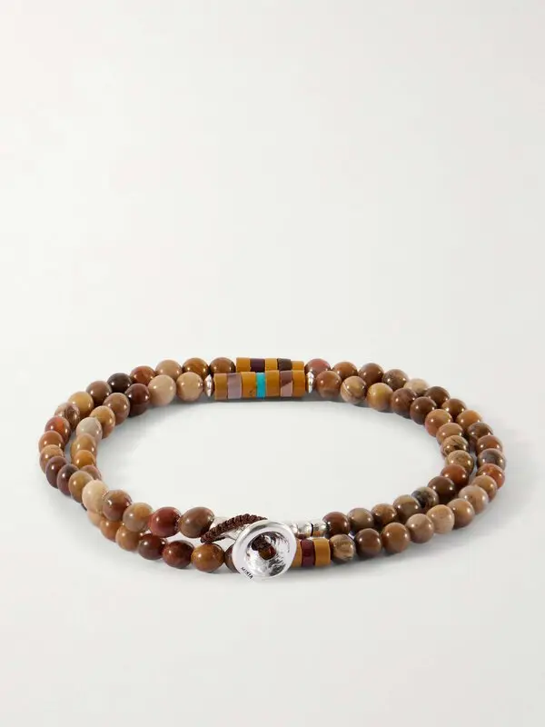 MIKIA Sterling Silver Magnesite Bracelet
