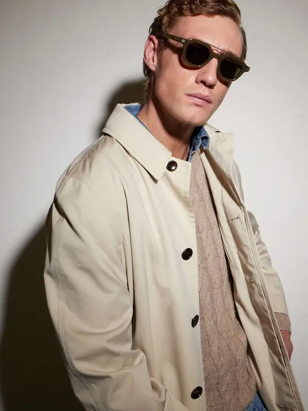 ZEGNA EYEWEAR Aviator-style Acetate Sunglasses