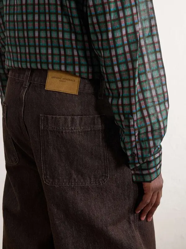 Officine Générale Nemir Straight-leg Garment-washed Jeans