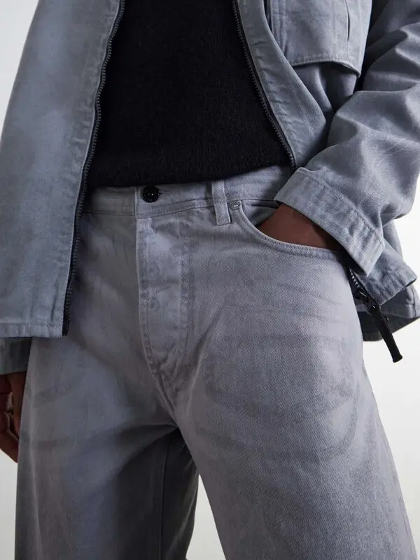 Stone Island Denim Straight-leg Corroded Bull Denim-tc Jeans