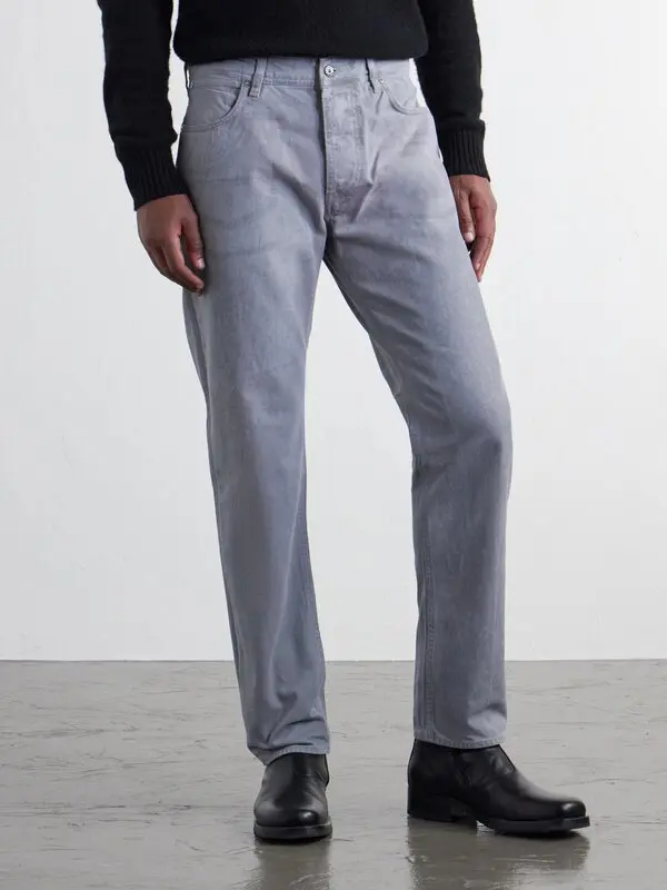 Stone Island Denim Straight-leg Corroded Bull Denim-tc Jeans - Gray