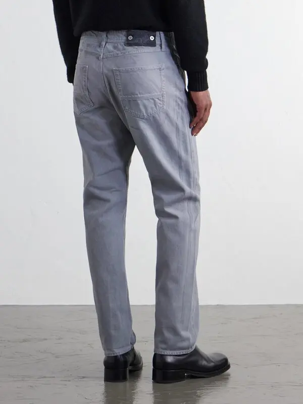Stone Island Denim Straight-leg Corroded Bull Denim-tc Jeans - Gray