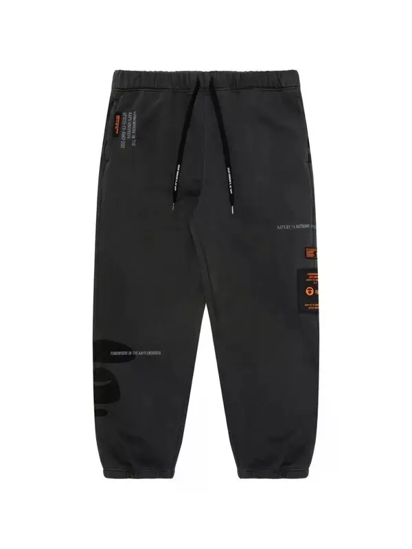 AAPE BY *A BATHING APE X Alpha Industries Moonface Logo-print Track Pants