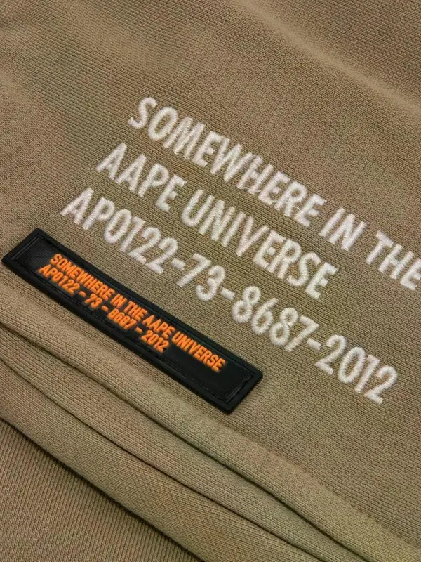 AAPE BY *A BATHING APE X Alpha Industries Moonface Logo-print Track Pants