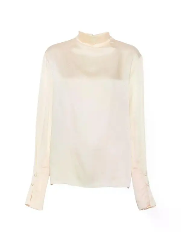 Andamane Open-back High-neck Blouse