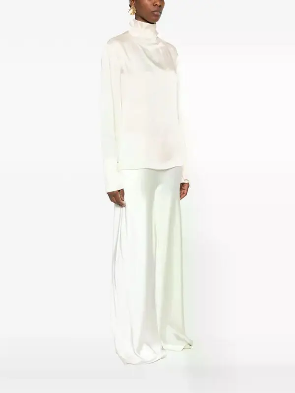 Andamane Open-back High-neck Blouse