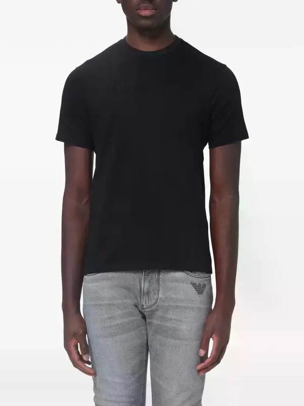 Armani Exchange Logo-embossed Cotton T-shirt