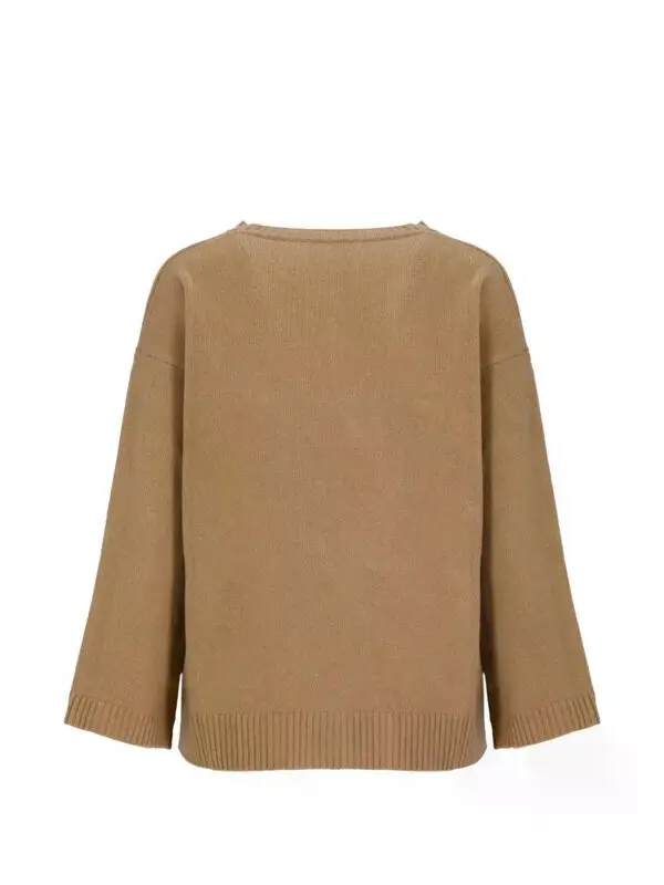 KANGRA Button-detail Crew-neck Sweater