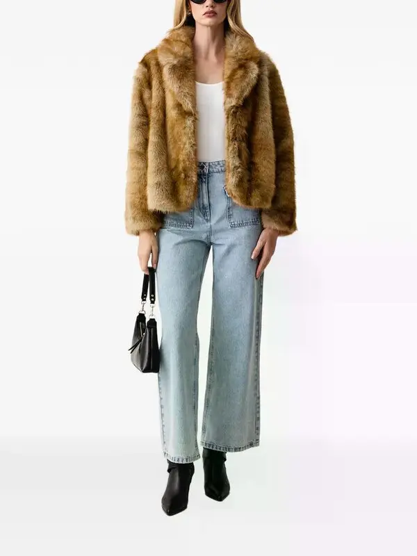 SILVIAN HEACH Faux-fur Notch-lapel Jacket