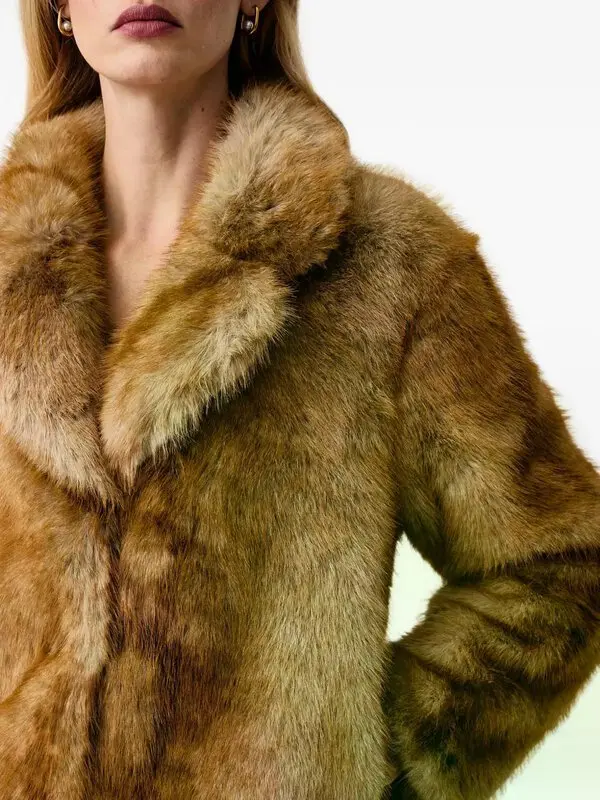 SILVIAN HEACH Faux-fur Notch-lapel Jacket