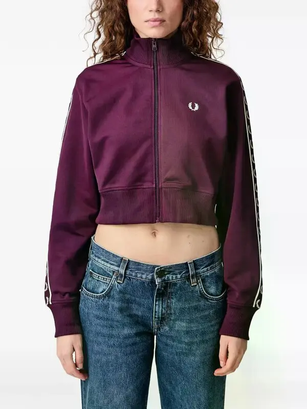 Fred Perry Laurel Wreath Logo-embroidered Zip-fastening Sweatshirt