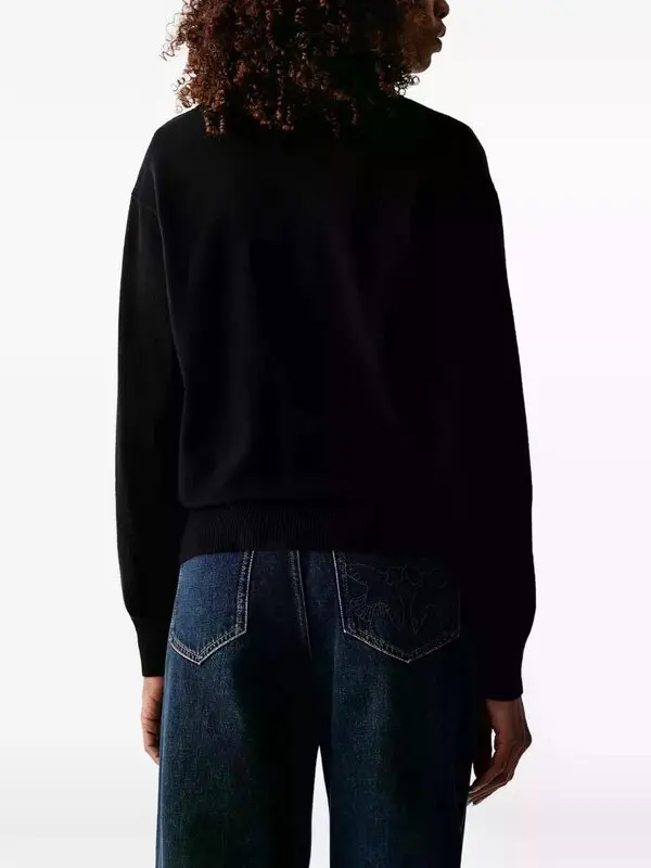 SILVIAN HEACH Essential Lace-trim V-neck Cardigan