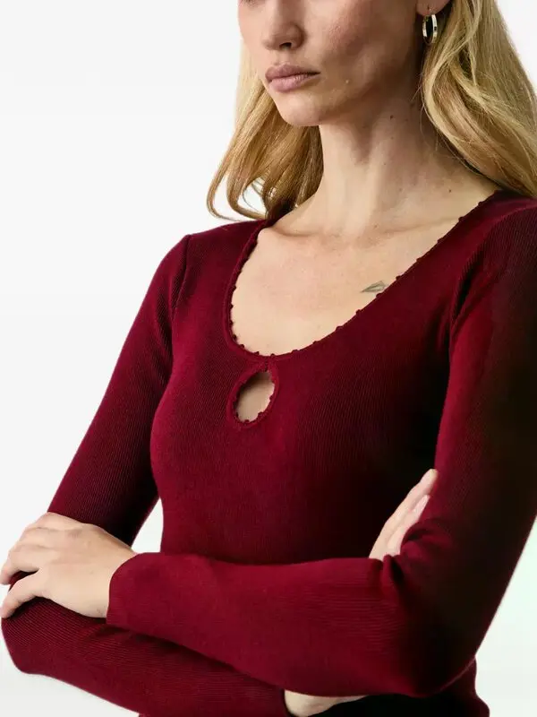 SILVIAN HEACH Cut-out Ribbed Sweater