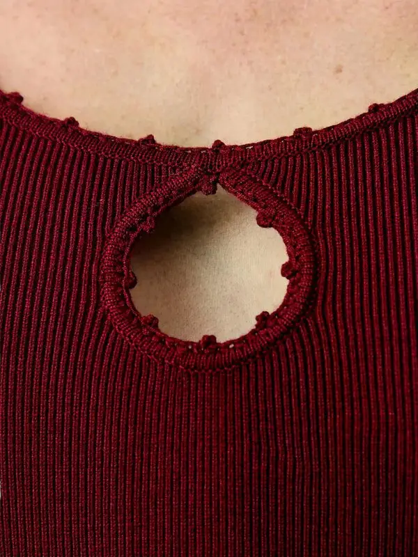 SILVIAN HEACH Cut-out Ribbed Sweater