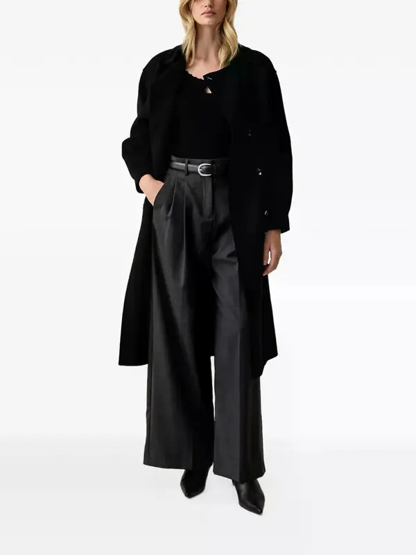 SILVIAN HEACH Ribbed-knit Scalloped-edge Sweater
