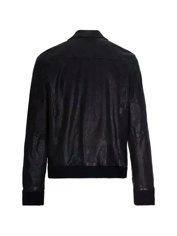 DFOUR Leather Zip-up Jacket