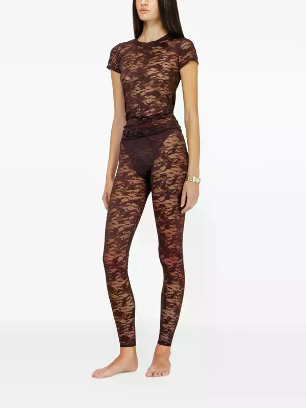 DIESEL® Leggings In Nylon Camouflage Lace
