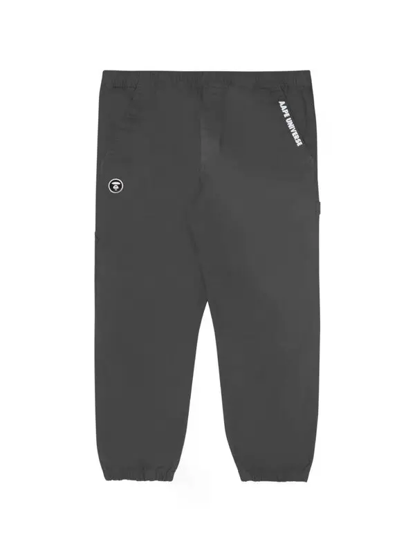 AAPE BY *A BATHING APE Moonface-logo Trousers - Grey