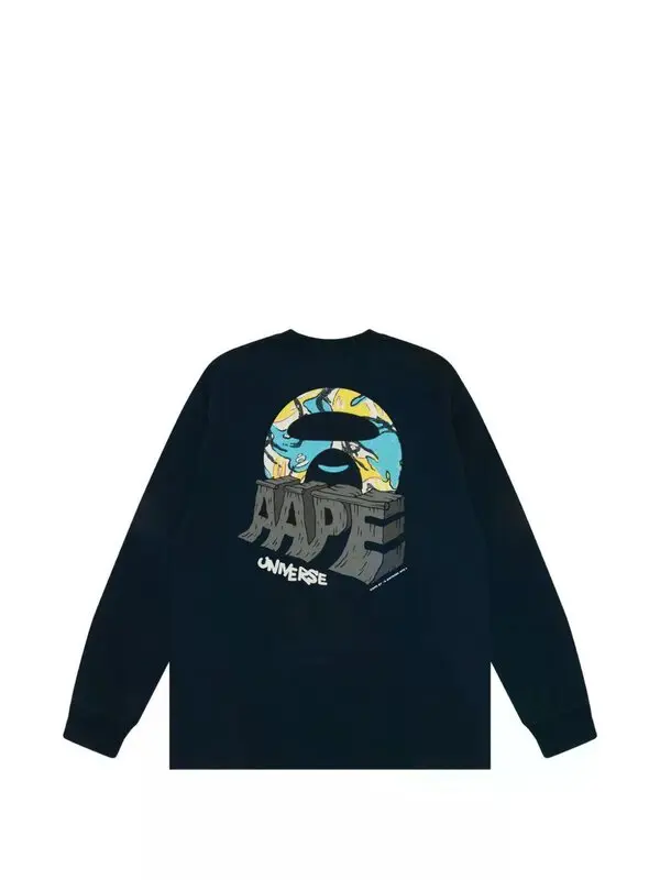 AAPE BY *A BATHING APE Moonface Graphic Long-sleeve T-shirt