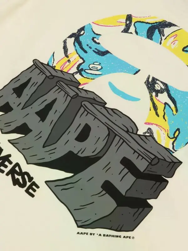 AAPE BY *A BATHING APE Moonface Graphic Long-sleeve T-shirt
