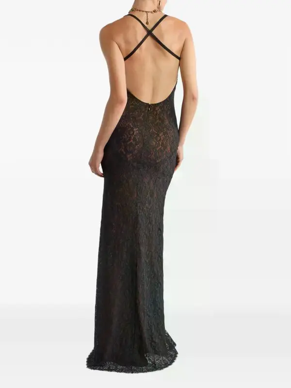 Etro Long Floral Lace Dress
