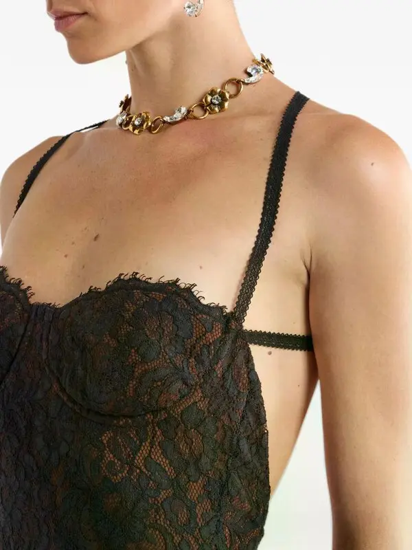 Etro Long Floral Lace Dress