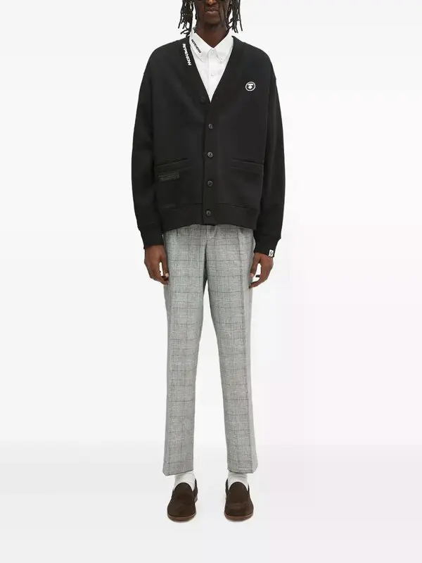 AAPE BY *A BATHING APE Moonface Logo-patch Cardigan