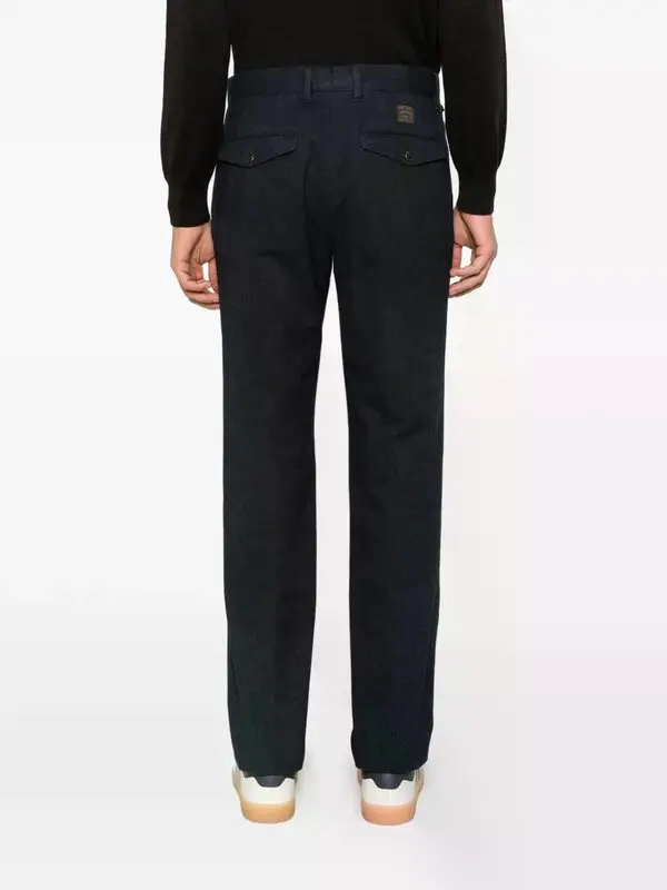 Incotex Herringbone Pleated Trousers