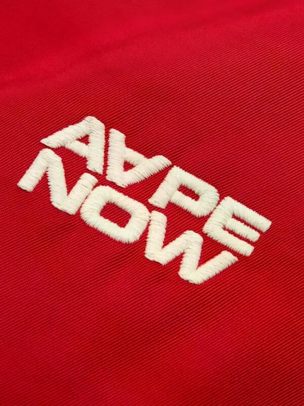 AAPE BY *A BATHING APE Aapenow Moonface Bomber Jacket - Red