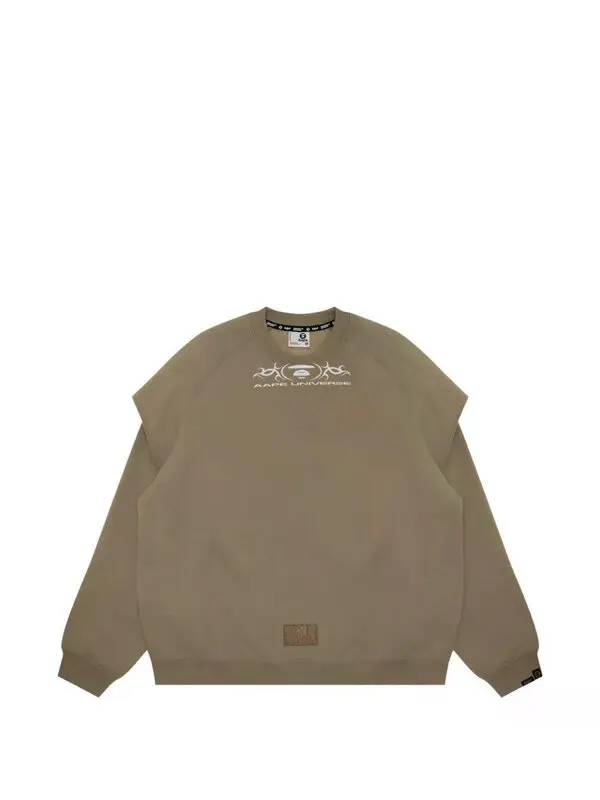 AAPE BY *A BATHING APE Moonface Logo-embroidered Sweatshirt