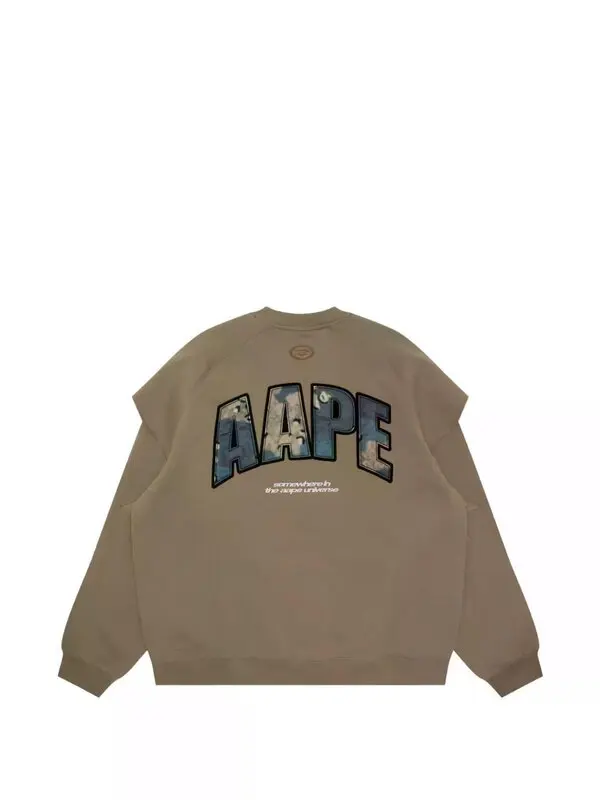 AAPE BY *A BATHING APE Moonface Logo-embroidered Sweatshirt