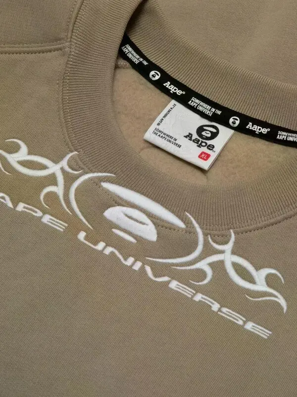 AAPE BY *A BATHING APE Moonface Logo-embroidered Sweatshirt