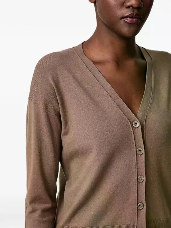 Sisley Fine-knit V-neck Cardigan