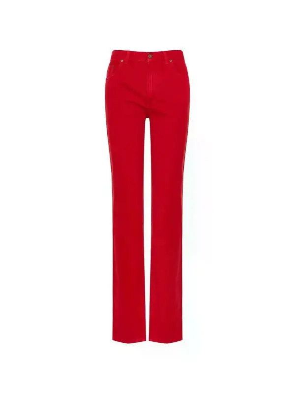 Chloé Log-patch Straight-leg Jeans