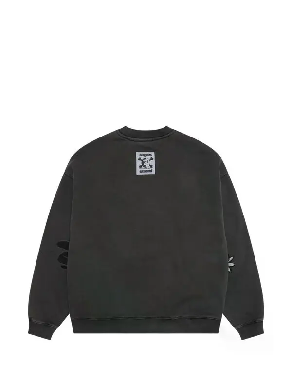 AAPE BY *A BATHING APE Erased Embroidered-logo Sweatshirt