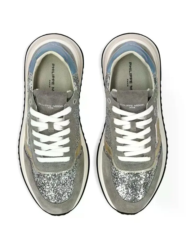 Philippe Model Tropez 2.1 Glitter-embellishment Sneakers