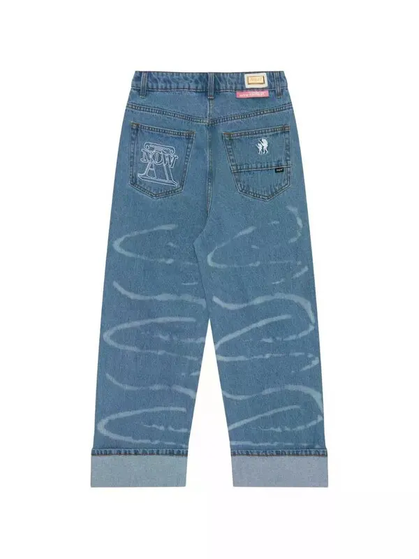 AAPE BY *A BATHING APE Moonface Embroidered Jeans