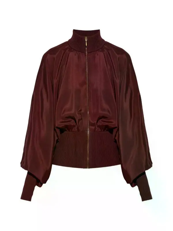 Zimmermann Clash Silk Bomber Jacket