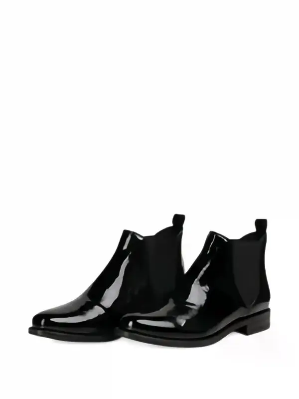 Christian Lacroix Patent-finish Chelsea Boots - Black
